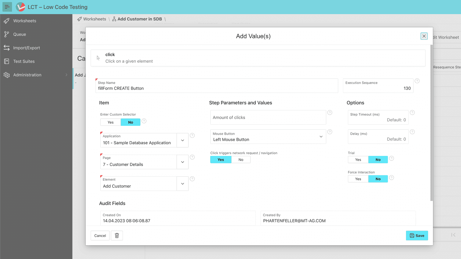 LCT | Low Code Testing for Oracle APEX